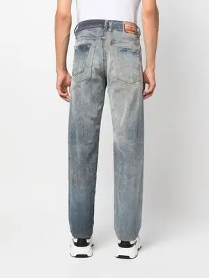 DIESEL® D-macs 09e51 Straight-leg Jeans - Blue