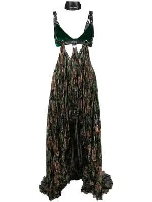 Roberto Cavalli Patterned Maxi Dress