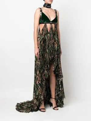 Roberto Cavalli Patterned Maxi Dress