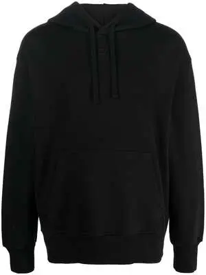 DIESEL® Cotton Graphic Print Hoodie - Black