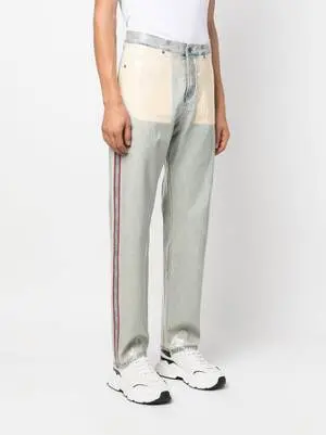 DIESEL® Light Cotton Washed Denim Straight Leg Jeans