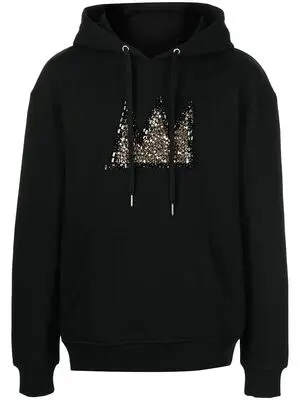 GOD'S MASTERFUL CHILDREN Crystal-embellished Hoodie - Black