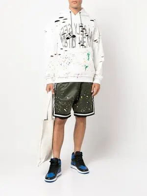 MOSTLY HEARD RARELY SEEN Paint-splattered Hoodie