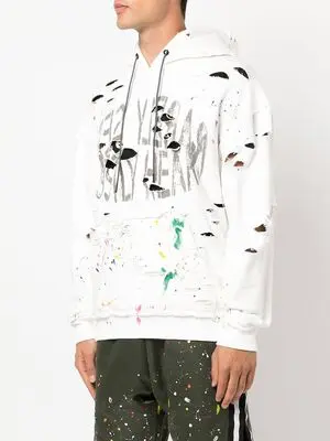 MOSTLY HEARD RARELY SEEN Paint-splattered Hoodie