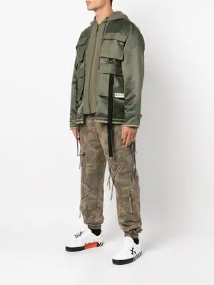 MOSTLY HEARD RARELY SEEN M65 Cargo-pocket Zip-up Jacket - Green