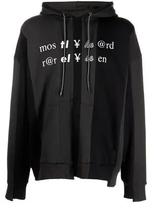 MOSTLY HEARD RARELY SEEN Symbol-text Pullover Hoodie