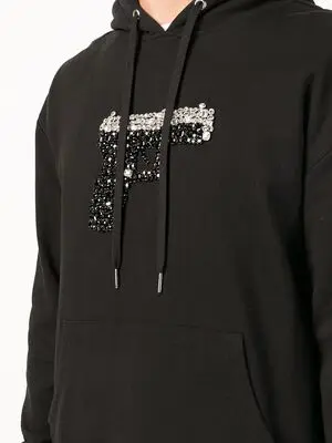 GOD'S MASTERFUL CHILDREN Crystal-embellished Hoodie - Black