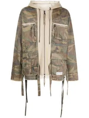 MOSTLY HEARD RARELY SEEN M65 Camouflage Hybrid Jacket - Green