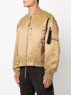 MOSTLY HEARD RARELY SEEN Ma-1 Paint-splattered Bomber Jacket