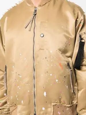 MOSTLY HEARD RARELY SEEN Ma-1 Paint-splattered Bomber Jacket