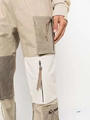 MOSTLY HEARD RARELY SEEN Patchwork Zip-pocket Trousers