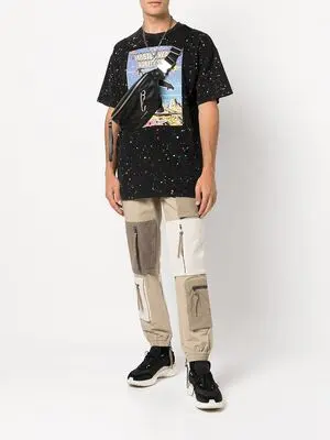 MOSTLY HEARD RARELY SEEN Graphic-print Paint T-shirt