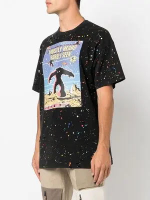 MOSTLY HEARD RARELY SEEN Graphic-print Paint T-shirt