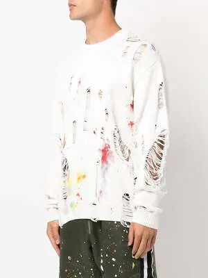 MOSTLY HEARD RARELY SEEN Paint-splatter Sweatshirt