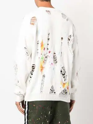 MOSTLY HEARD RARELY SEEN Paint-splatter Sweatshirt