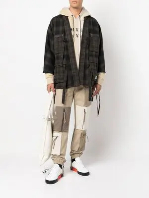 MOSTLY HEARD RARELY SEEN Spliced Text Hoodie