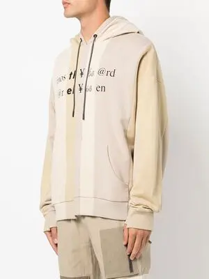 MOSTLY HEARD RARELY SEEN Spliced Text Hoodie