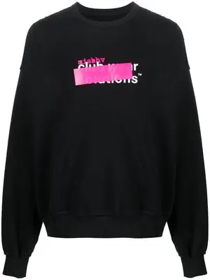 MISBHV Logo-print Distressed Sweatshirt