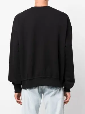 MISBHV Logo-print Distressed Sweatshirt