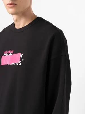 MISBHV Logo-print Distressed Sweatshirt