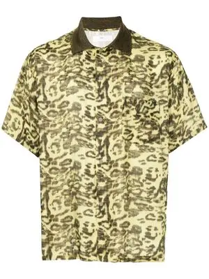 TOGA VIRILIS Leopard Print Short-sleeve Shirt