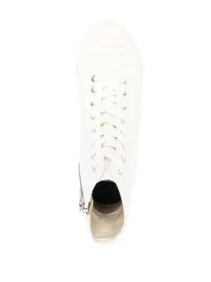 Kenzo Tiger Print High-top Sneakers - White