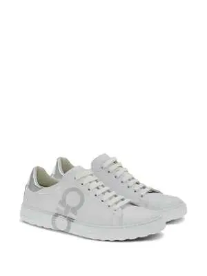FERRAGAMO Gancini-print Lace-up Sneakers