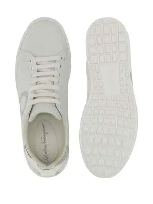 FERRAGAMO Gancini-print Lace-up Sneakers