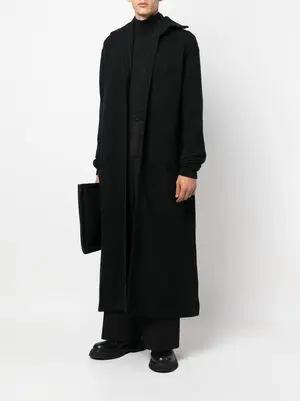 Yohji Yamamoto Fine-knit Ankle-length Coat