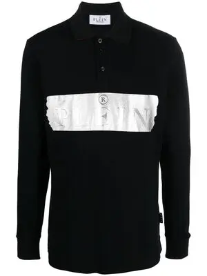 Philipp Plein Logo-print Polo Shirt - Black