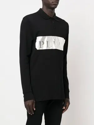 Philipp Plein Logo-print Polo Shirt - Black