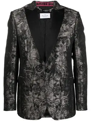 Philipp Plein Gothic Plein Jacquard Blazer