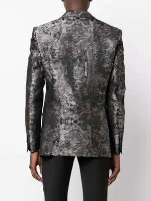 Philipp Plein Gothic Plein Jacquard Blazer