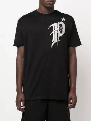 Philipp Plein Logo-print Short-sleeved T-shirt - Black