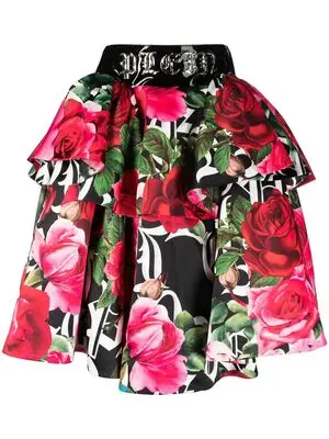 Philipp Plein Floral Skirts