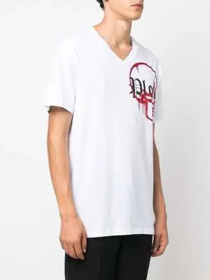 Philipp Plein V-neck Logo T-shirt