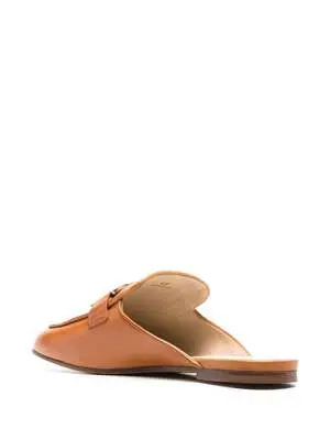 TOD'S Kate Leather Mules - Brown