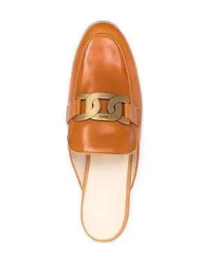 TOD'S Kate Leather Mules - Brown