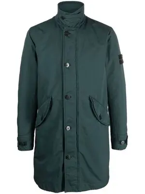 Stone Island Logo-patch Short Parka