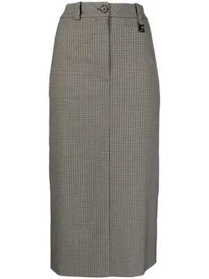 LOW CLASSIC Checked Pencil Skirt