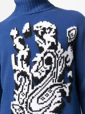 Etro Paisley-knit Roll-neck Jumper