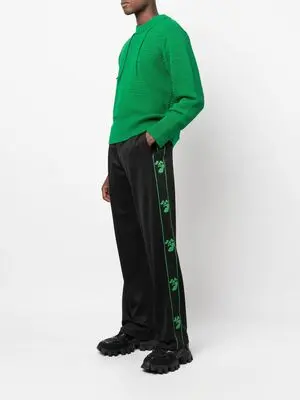 Off-White Face Band Logo-jacquard Track Pants