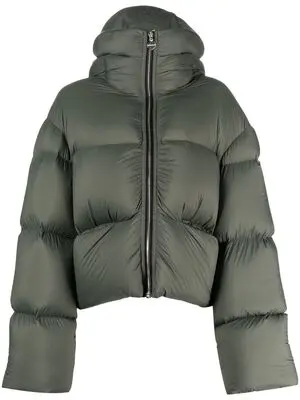 IENKI IENKI Kenny Cropped Padded Jacket - Green