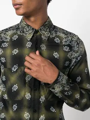 Amiri Bandana-print Checked Shirt
