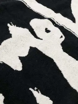 Yohji Yamamoto Logo Print Towel