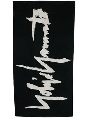 Yohji Yamamoto Logo Print Towel