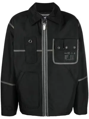 DIESEL® Piped Trim Canvas Jacket