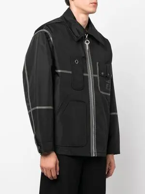 DIESEL® Piped Trim Canvas Jacket