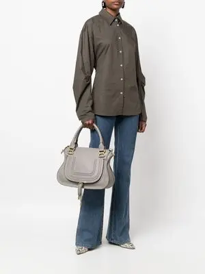 Chloé Marcie Leather Tote-bag - Grey