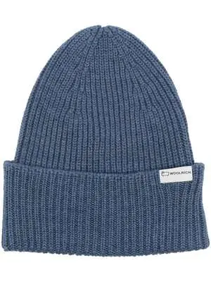Woolrich Ribbed-knit Wool Beanie - Blue